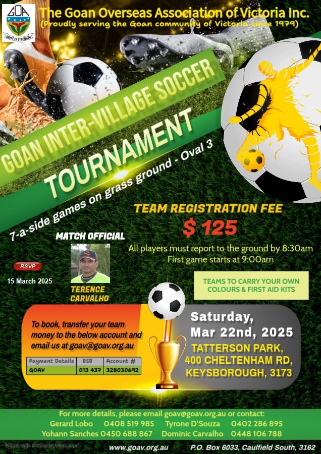 GOA Vic - The Official Site for Goans in Melbourne Victoria AU